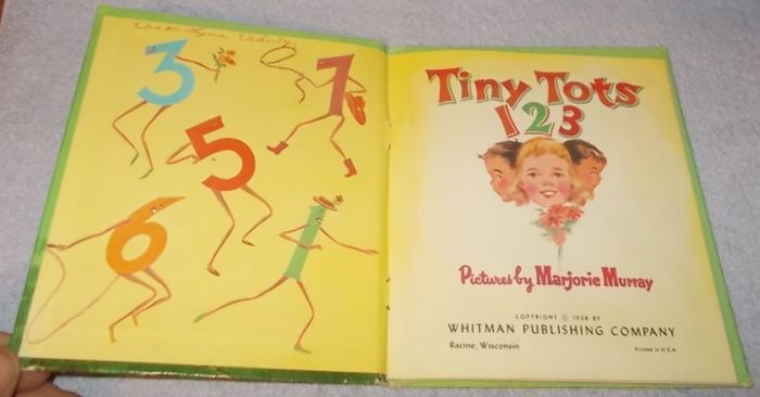 Children's Tell A Tale Book Tiny Tots 123 No 2616 1958 - Books