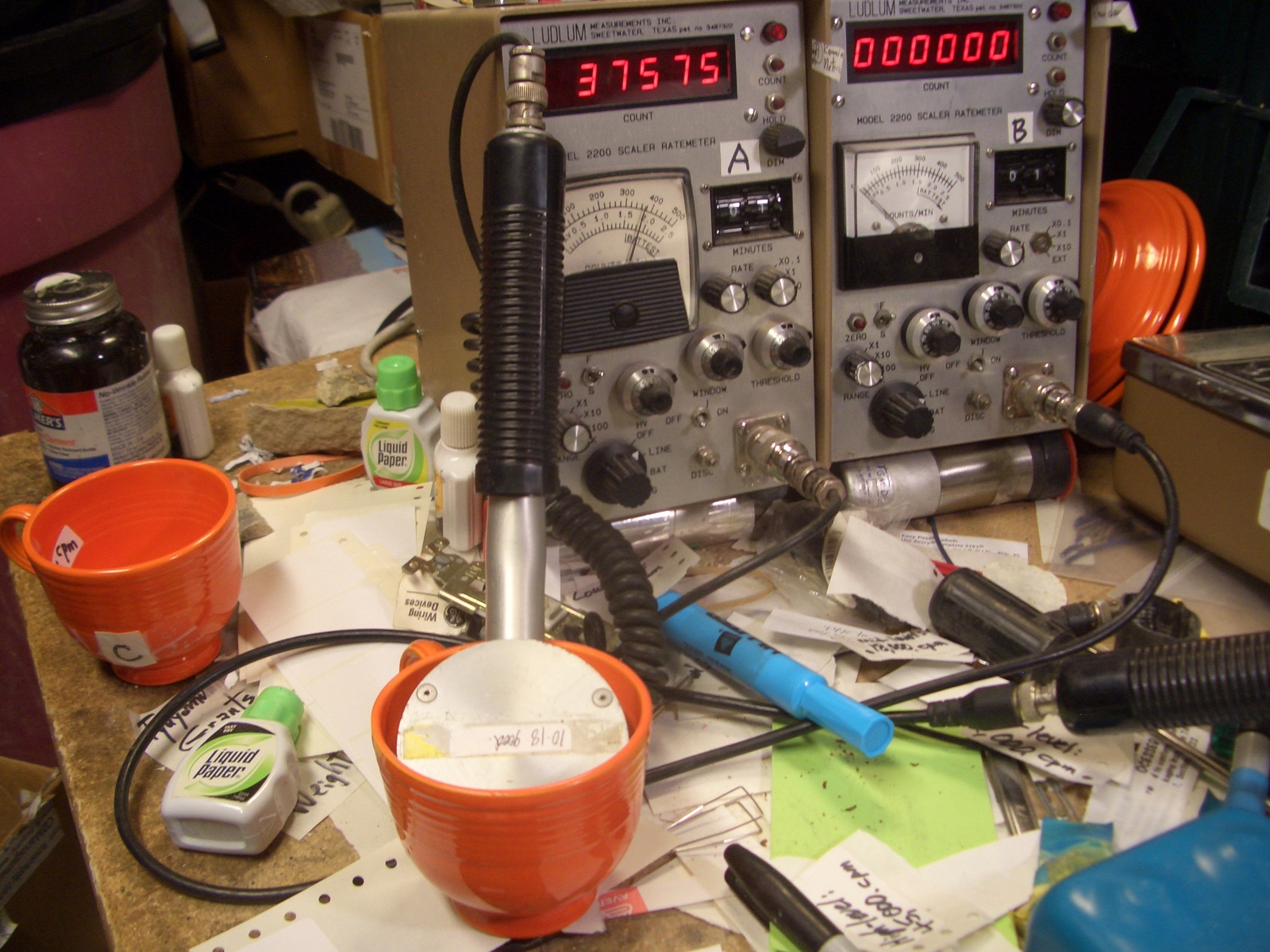 FIESTAWARE "RADIOACTIVE RED" CUPS: 14% URANIUM IN GLAZE $25.00 EACH + S ...