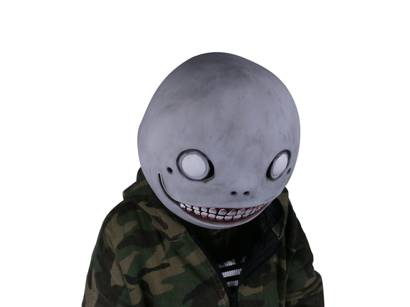 NieR: Automata Emil Mask Gray Latex Mask Head Hood Mask for Halloween ...
