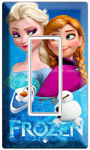 ELSA and ANNA DISNEY FROZEN SISTER LOVE SINGLE GFI LIGHT SWITCH COVER ...