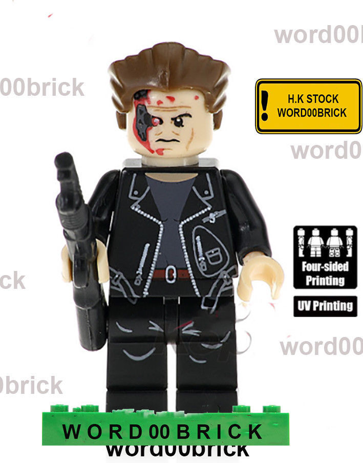 terminator minifigure lego Custom PAD UV Printed terminator BRICK ...