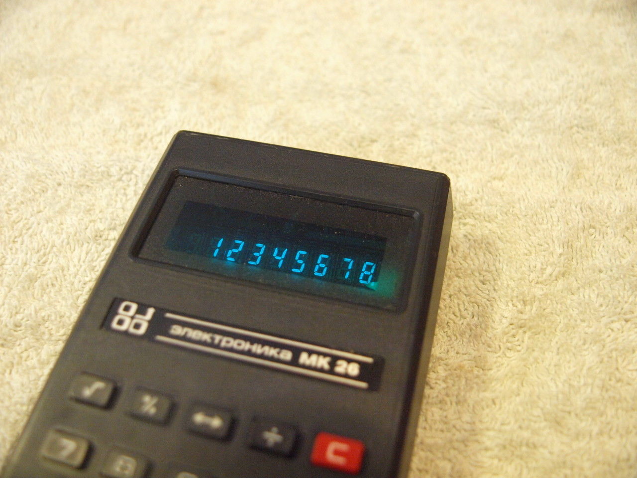RARE VINTAGE RUSSIAN USSR SOVIET ELECTRONIC CALCULATOR ELEKTRONIKA MK26 ...