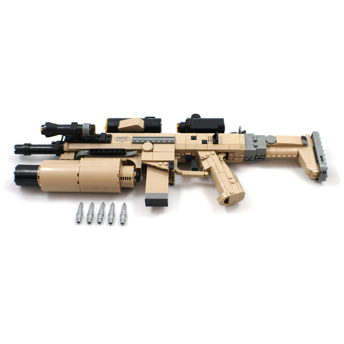 Bren Modular Assault Rifle Building Block Gun - Building Toys Sets & Packs