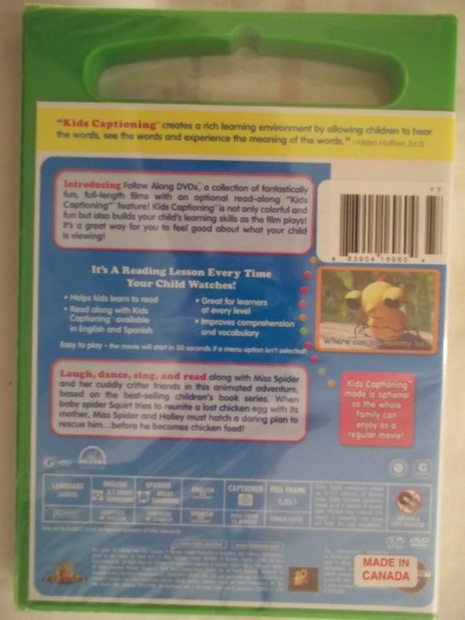 Miss Spider's Sunny Patch Kids-Follow Along DVD-David Kirk's-2003,DVD ...