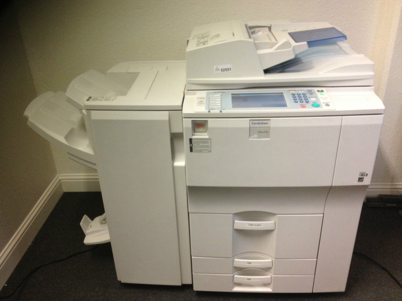 Gestetner Dsm755 with Booklet finisher Copy Print Scan FREE SHIPPING in ...