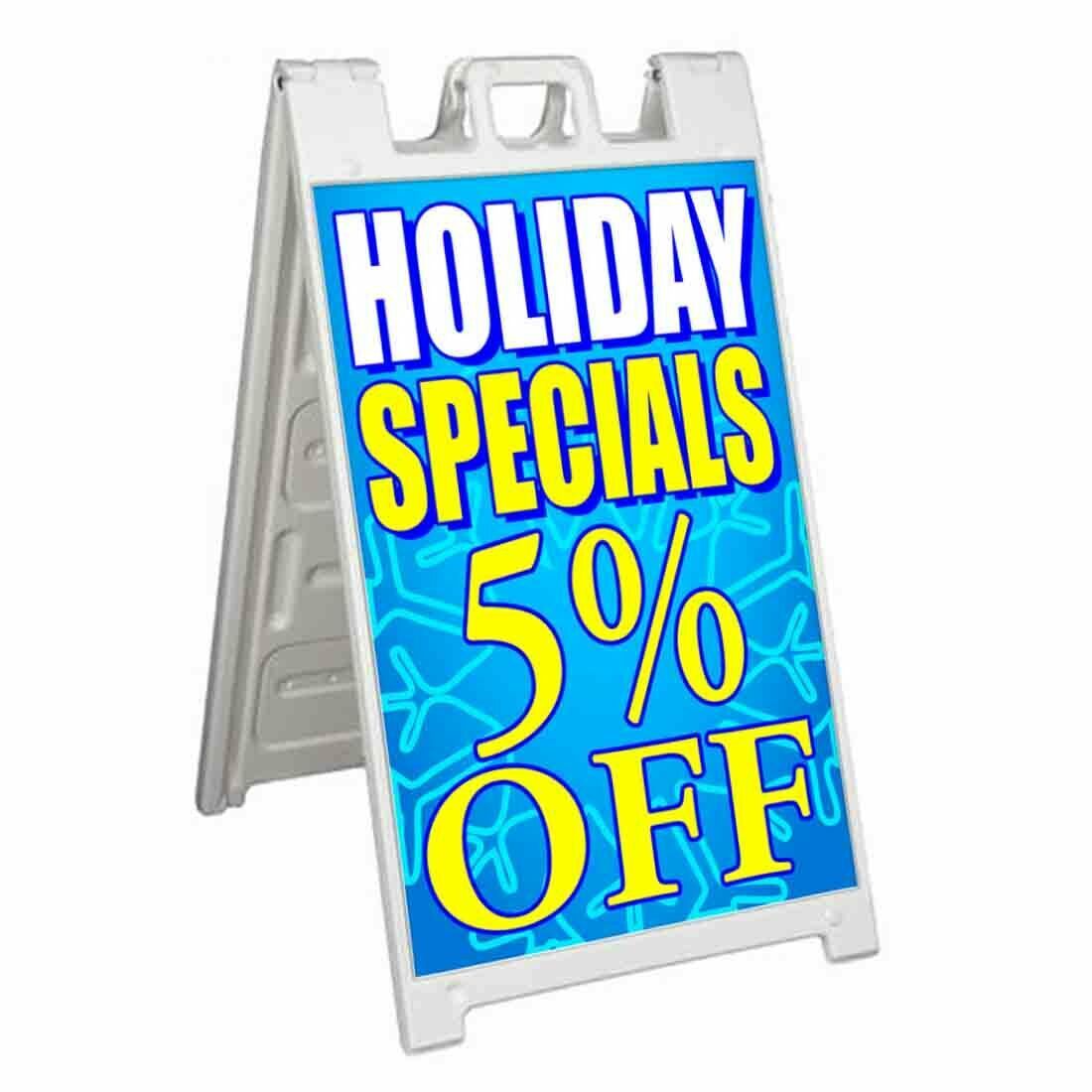 HOLIDAY SPECIALS 5% OFF Signicade 24x36 Aframe Sidewalk Sign Banner ...