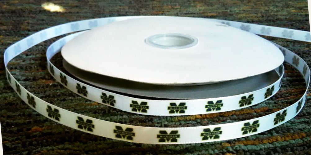 Michigan University Inspired Ribbon - Crafting Pieces