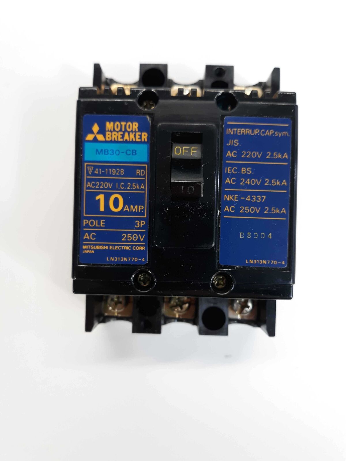 MITSUBISHI MB30-CB Breaker 10 Amps 3 Pole - Other Circuit Breakers