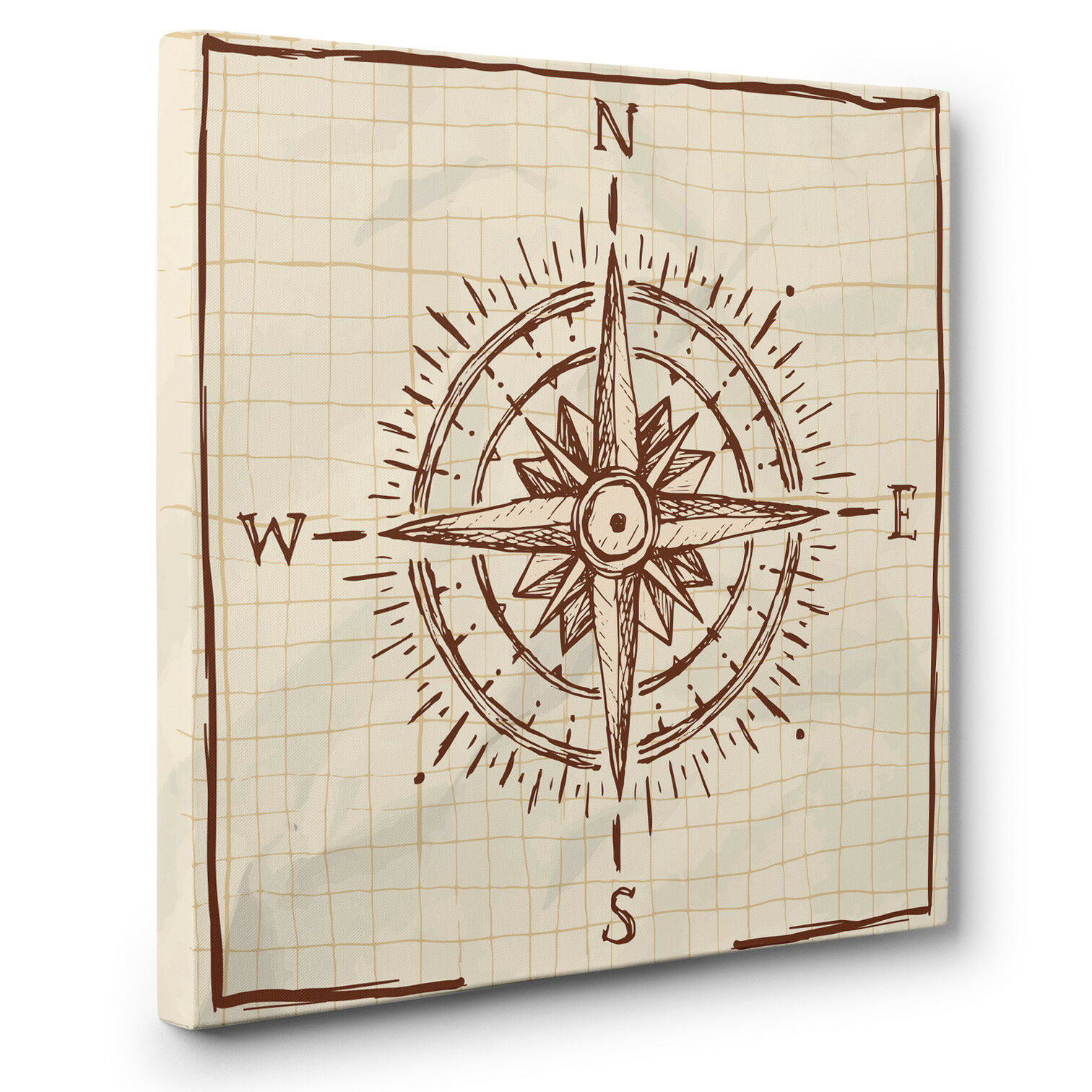 Compass Geography Canvas Wall Art Home Decor Posters And Prints
