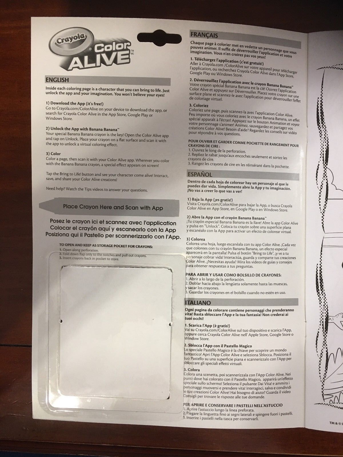 Minions Crayola Color Alive Action Coloring Pages w/ New Banana Crayon ...