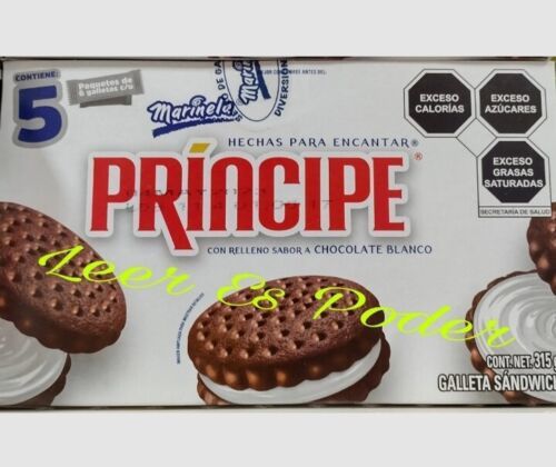 MARINELA GALLETAS PRINCIPE SABOR CHOCOLATE BLANCO ( WHITE ) CREME ...