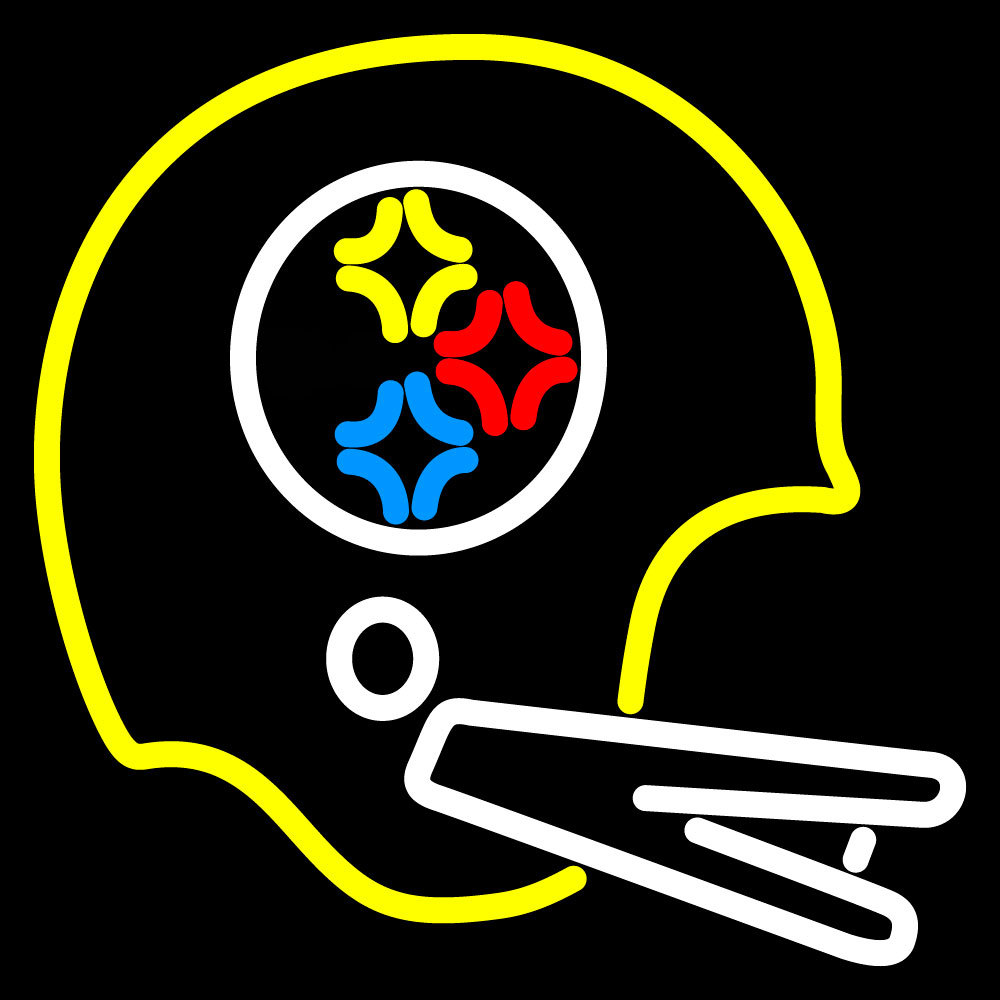 NFL Pittsburgh Steelers Helmet Logo Neon Sign - Other Collectible Lighting