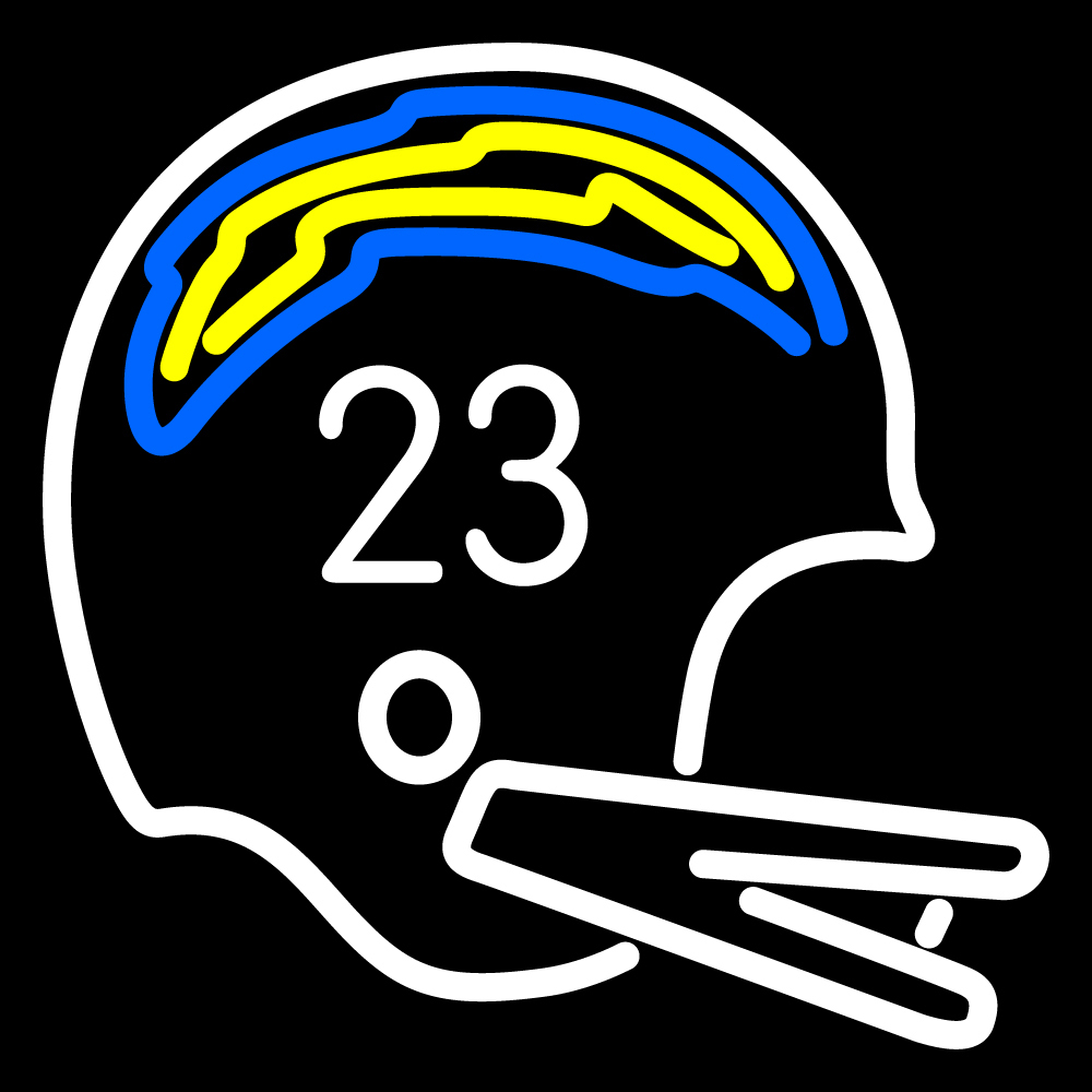 NFL San Diego Chargers Helmet Logo Neon Sign - Other Collectible Lighting