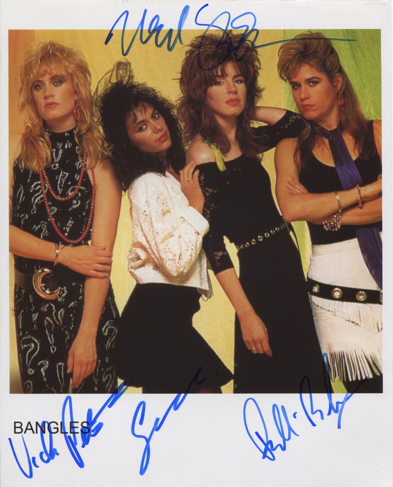 The Bangles (Band) FULLY SIGNED Photo + COA Lifetime Guarantee Susanna ...