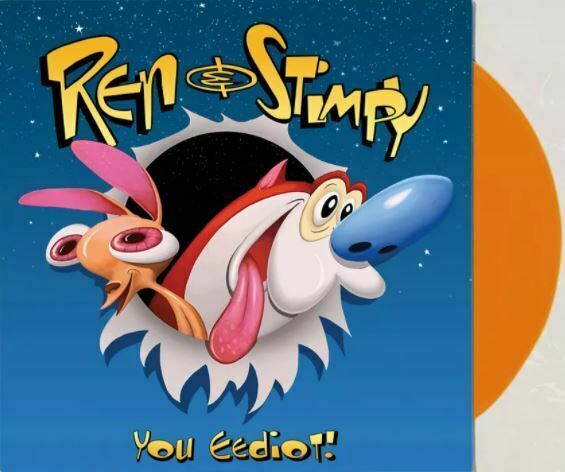 Ren And Stimpy You Eediot Idiot Exclusive Limited Edition Orange Vinyl Lp 500 Records
