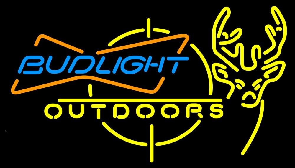 Outdoors Deer Hunting Bud Light Neon Sign - Other Collectible Lighting