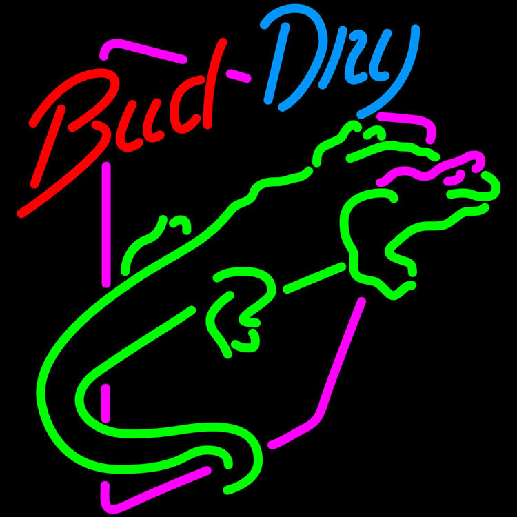 Bud Light Lizard Iguana Neon Sign - Other Collectible Lighting