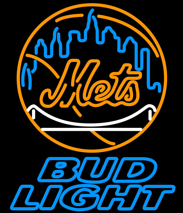 MLB Bud Light New York Mets Neon Sign - Other Collectible Lighting
