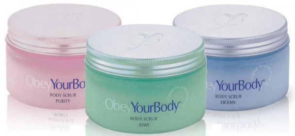 Obey Your Body Premier Exfoliate Body Scrub Dead Sea Salt Deep Sea