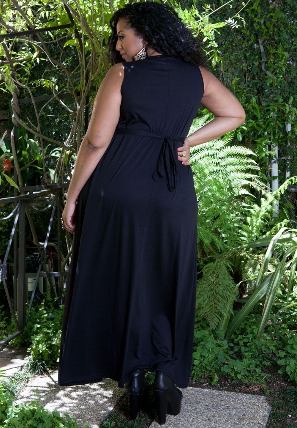 Sexy Swak Designs Black Plus Size Bonnie Or Lois Maxi Dress Party
