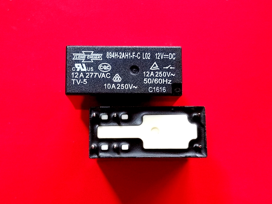 894H-2AH1-F-C L02, 12VDC Relay, SONG CHUAN Brand New!! - Other