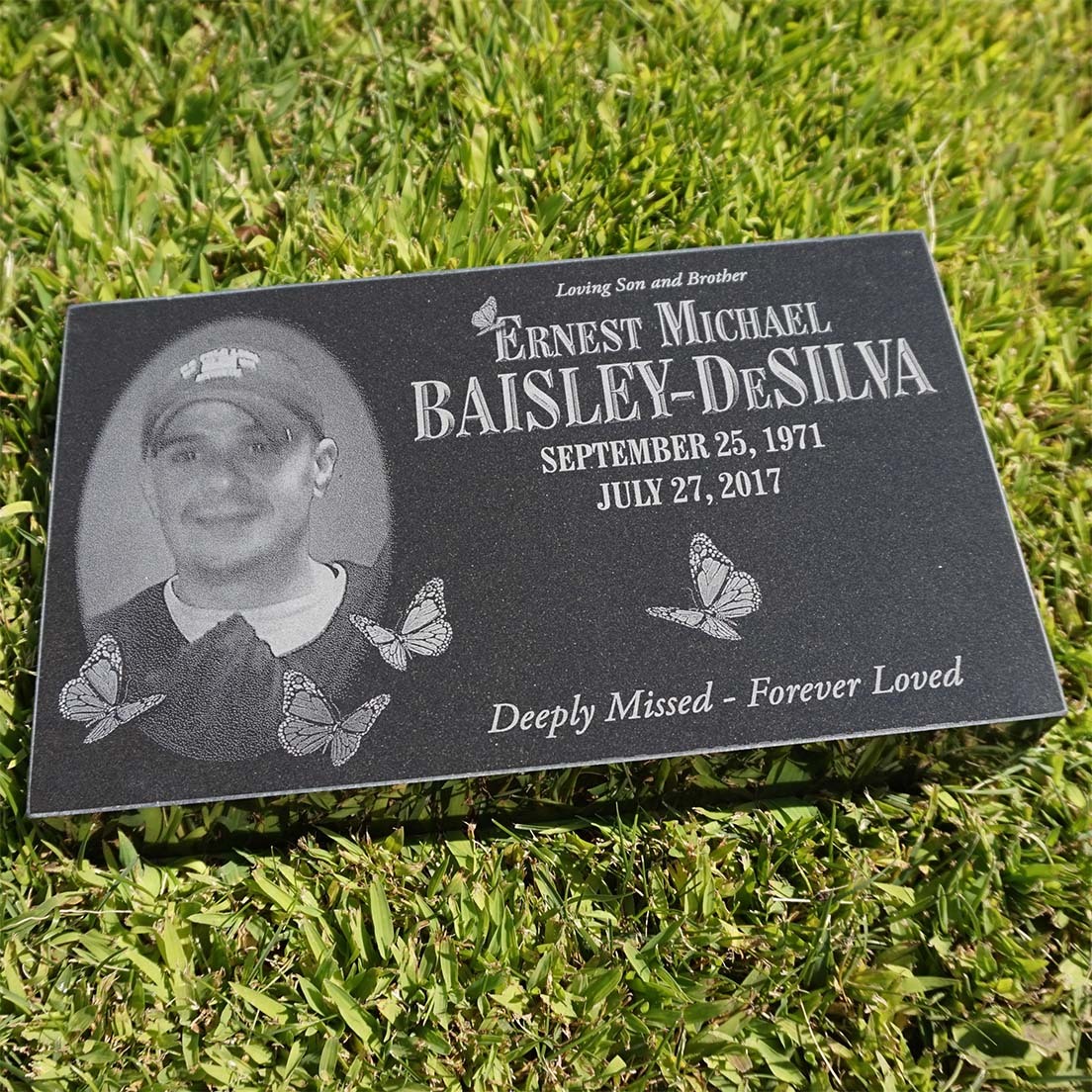 Custom Engraved Granite Memorial Headstone Marker - Headstones, Grave ... Custom Engraved Granite Memorial Headstone Marker - Headstones, Grave ...