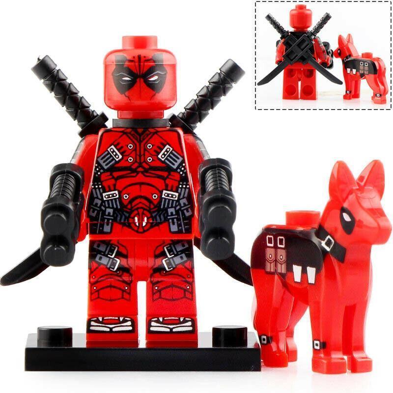 8pcs/set Deadpool With Dog - Marvel Samurai Deadpool Minifigures Toys ...