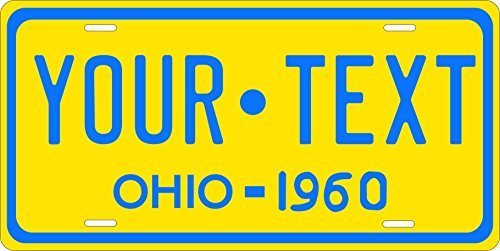 Ohio 1960 Personalized Tag Vehicle Car Auto License Plate - Car & Truck ...