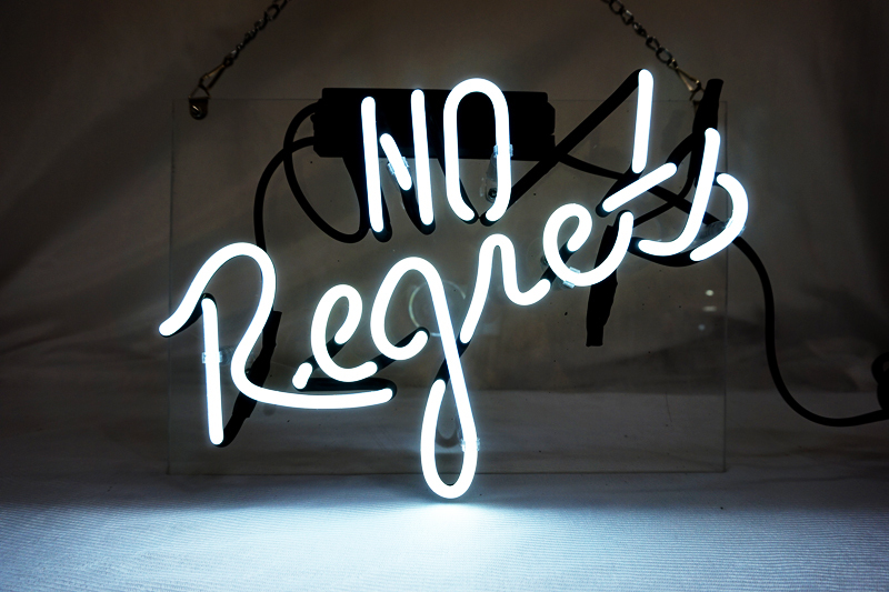 No Regrets Neon Sign - Other Collectible Lighting