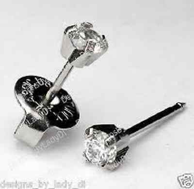 Studex System 75 ear piercing studs instrument cubic sugical silver 6mm ...