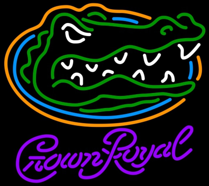 Crown Royal University Of Florida Gators Neon Sign - Other Collectible ...