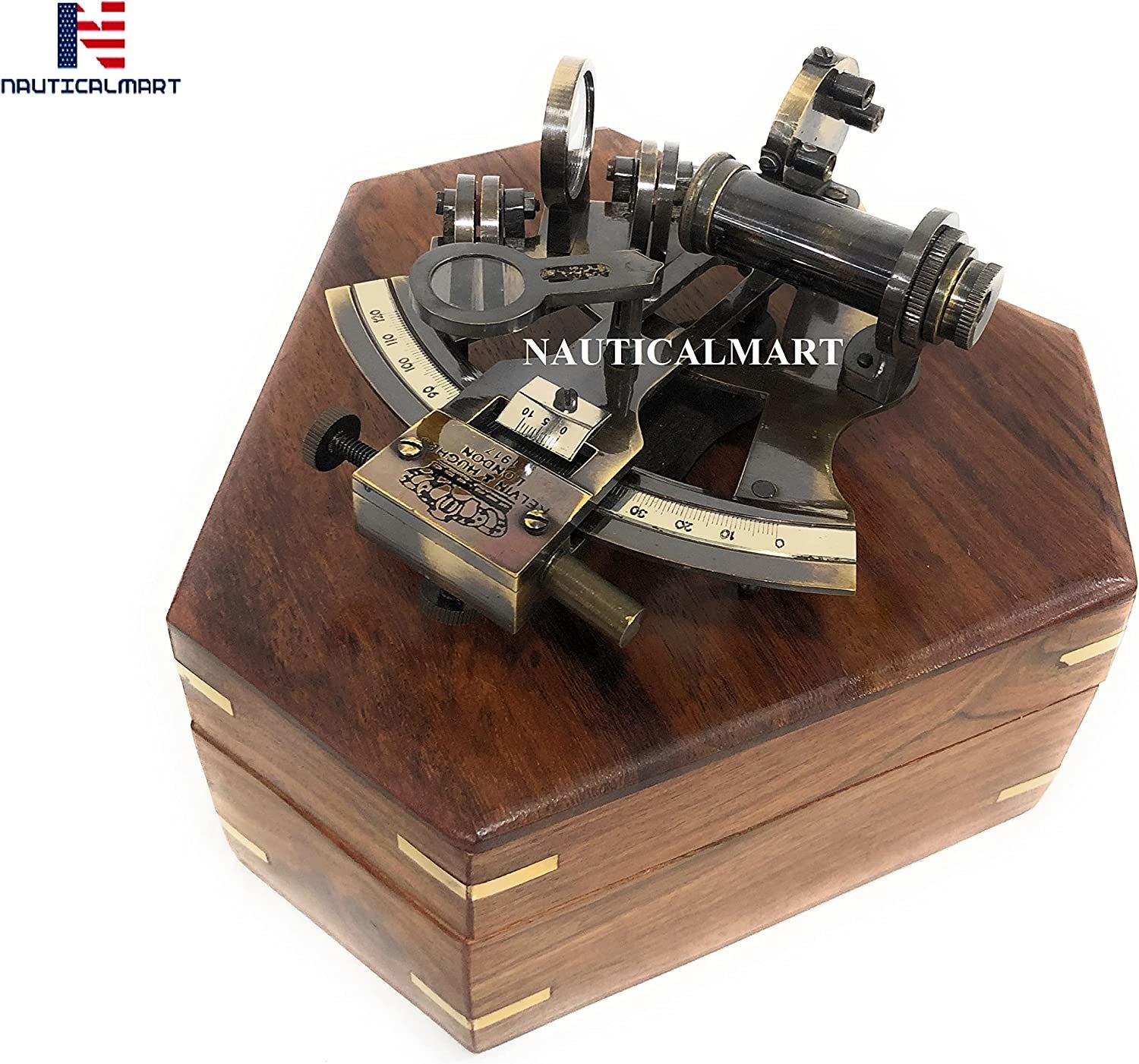 Solid Brass Marine Sextant Astrolabe Antique Reproduction Maritime ...