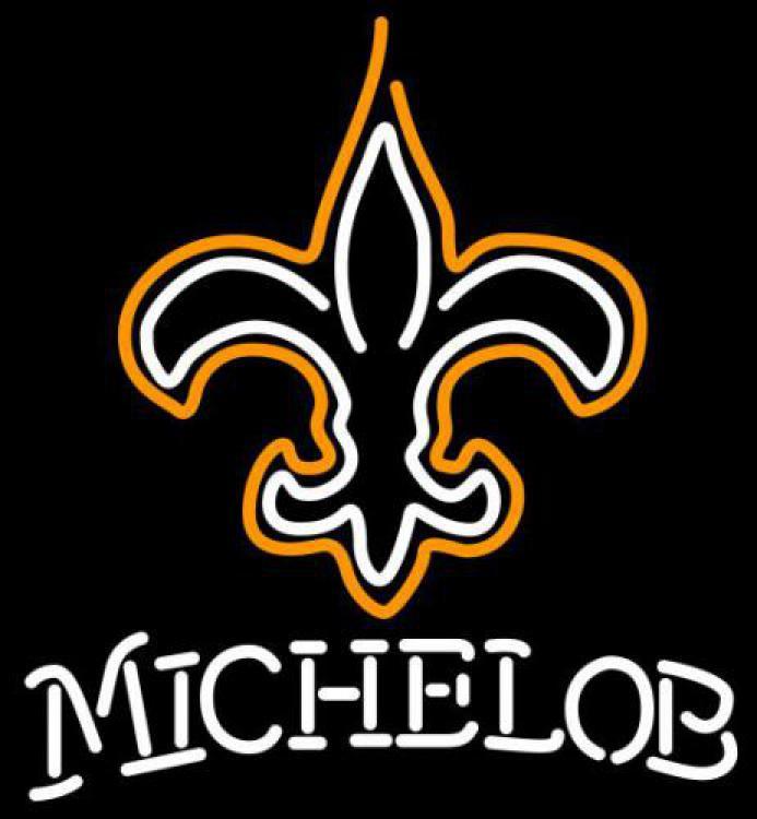 Michelob NFL New Orleans Saints Neon Sign - Other Collectible Lighting