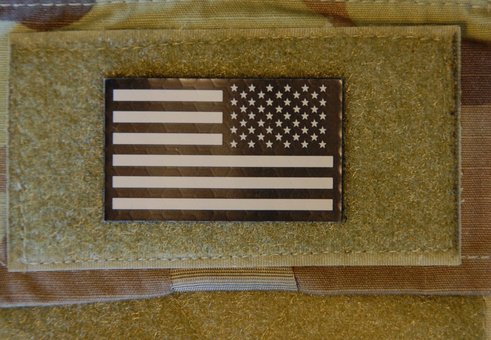 Reverse Mini 1” x 2” US Flag Patch Tan/Black NSWDG CAG NSW DEVGRU DELTA ...