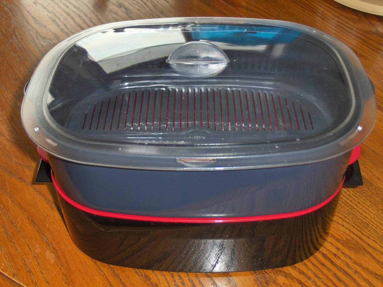 Tupperware Stack Cooker Microwave Cookware Steamer Oval 2-1/4 qt ...