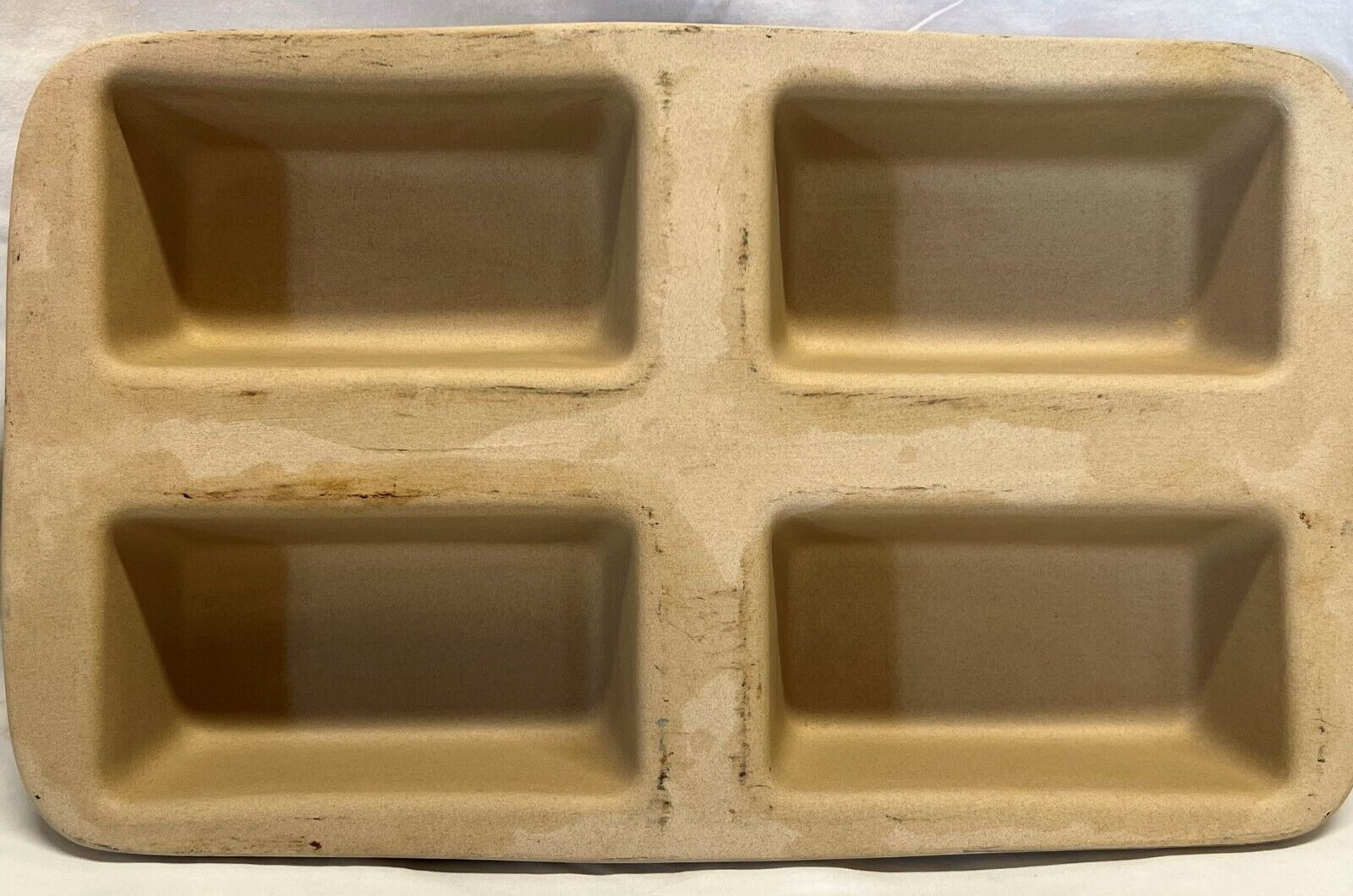 Pampered Chef Stoneware 4 Mini Loaf Pan Family Heritage Collection ...