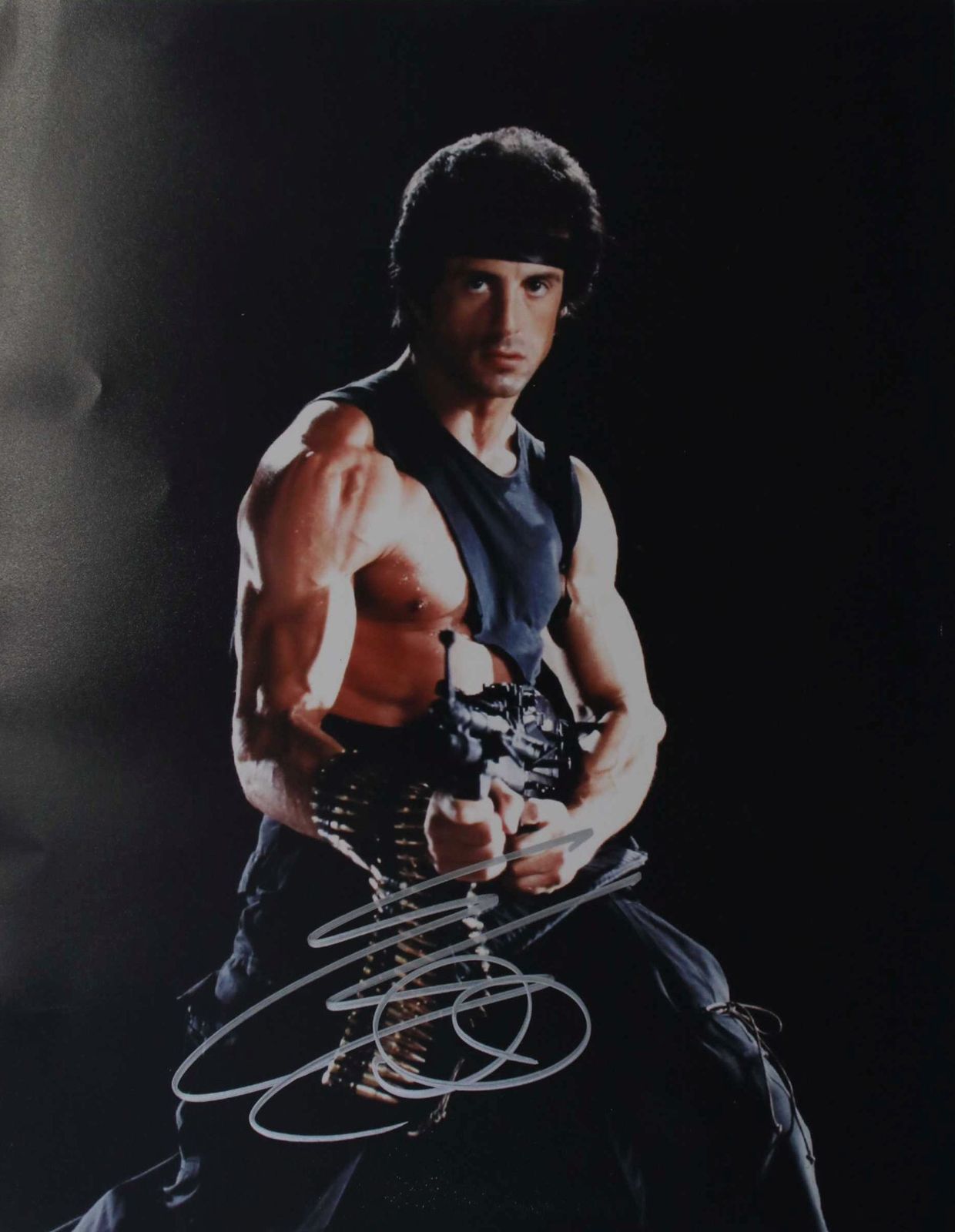 Sylvester Stallone Signed Autographed "Rambo" Glossy 11x14 Photo - COA ...