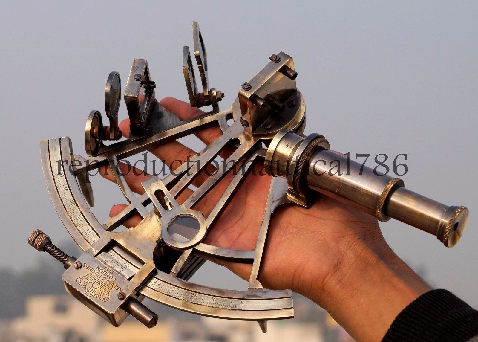 Vintage Nautical Sextant Working Instrument Ancient Sextant Maritime Nautical Decor