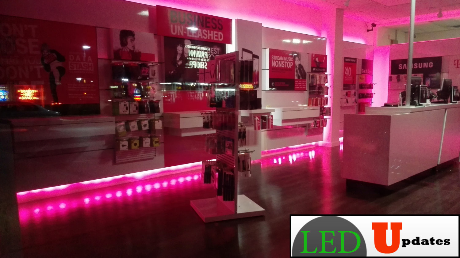 40ft Magenta Storefront LED LIght super and similar items