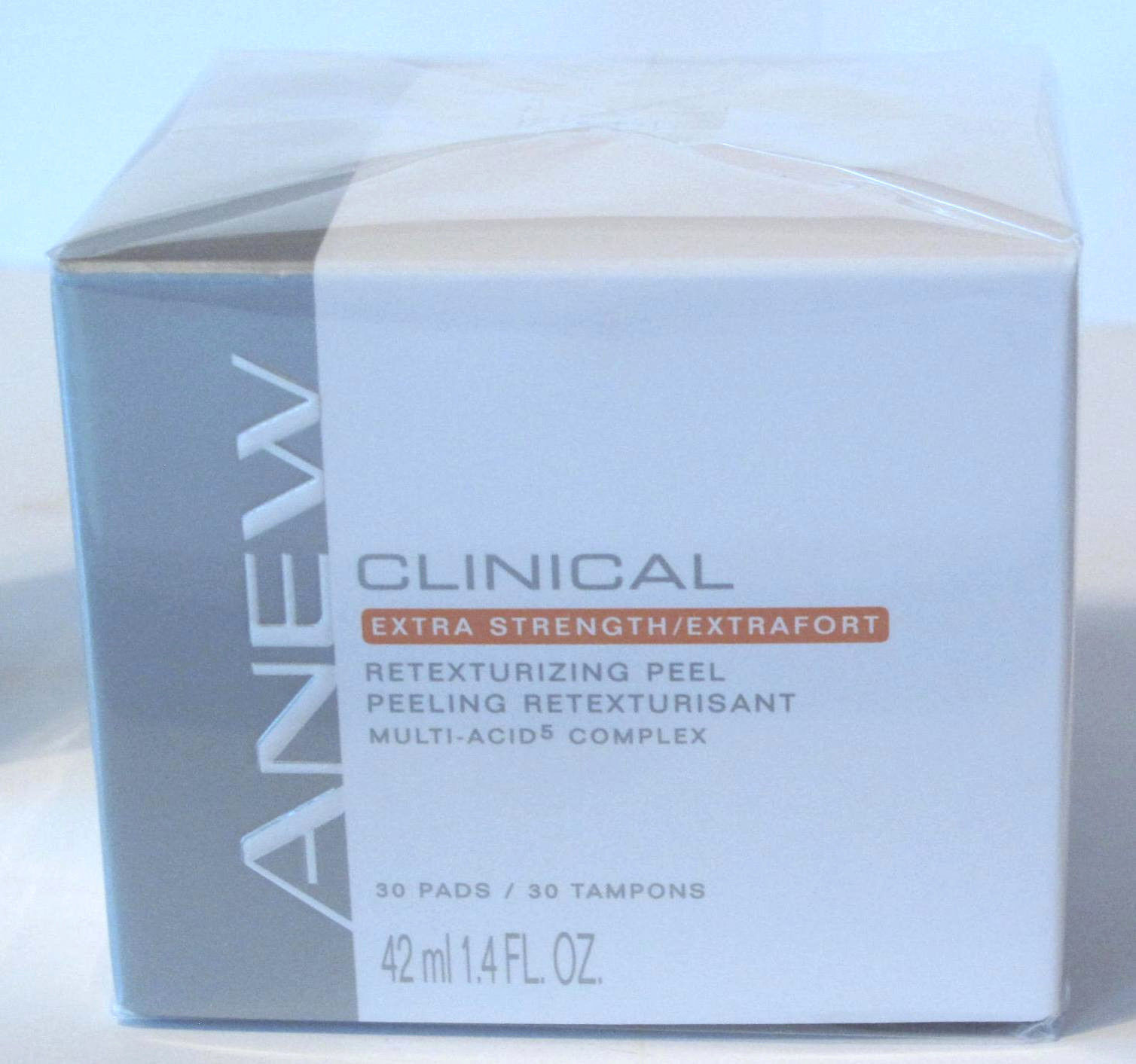 Avon Anew Clinical Extra Strength Retexturizing Peel Multi-acid Complex 30 Pads - Masks & Peels