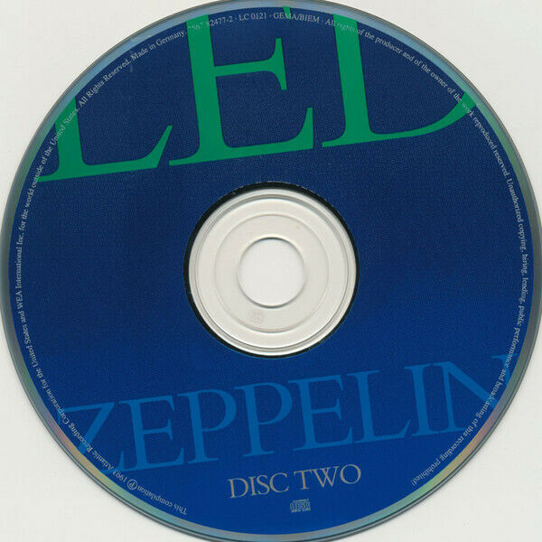 Led Zeppelin box set 2, 2 CD's booklet - CDs