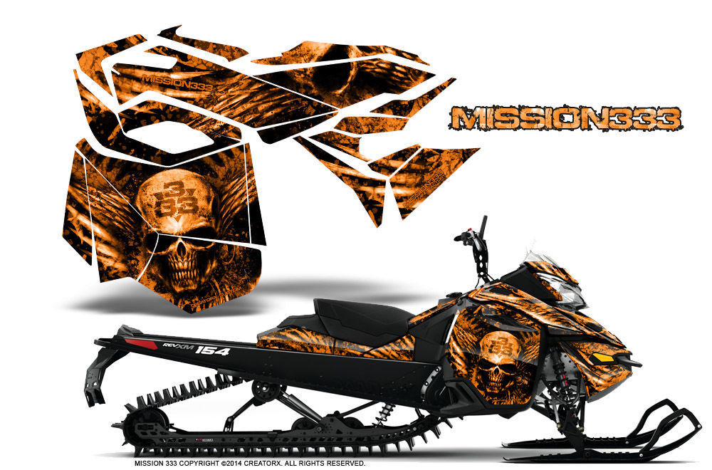 SKI-DOO REV XM SUMMIT SNOWMOBILE SLED GRAPHICS KIT WRAP CREATORX ...