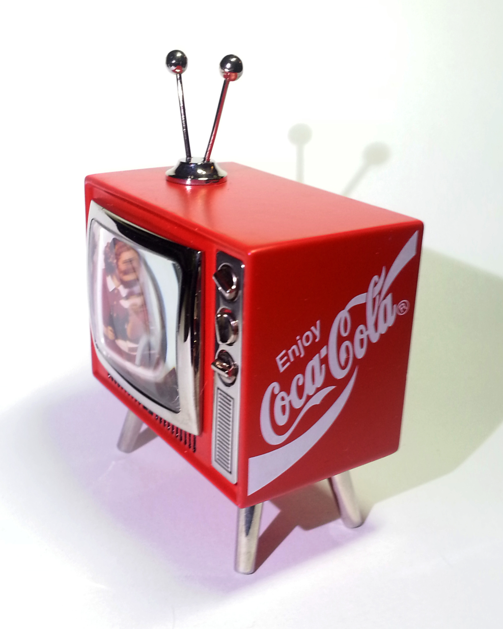 Coca Cola mini TV Shaped Desk Clock (Coke Time) - Tested Works - New In ...