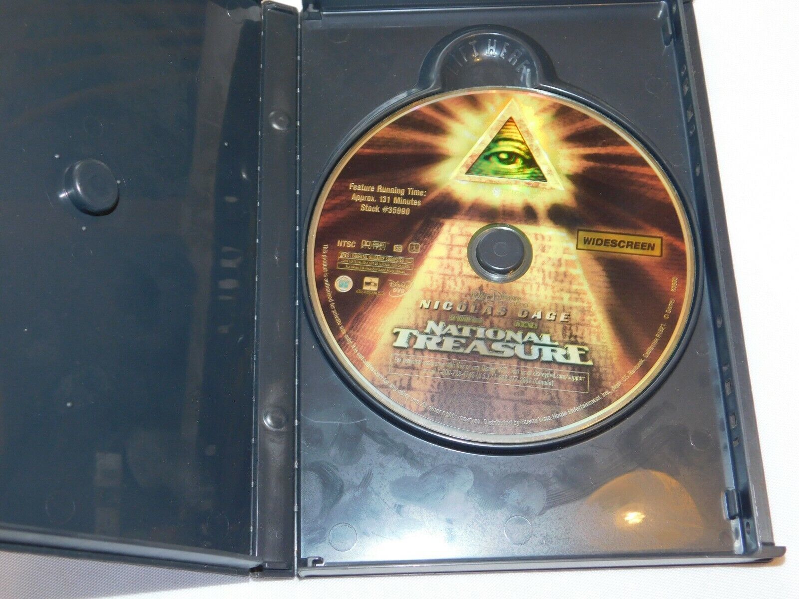 National Treasure DVD 2005 Widescreen Rated PG Action Nicolas Cage ...