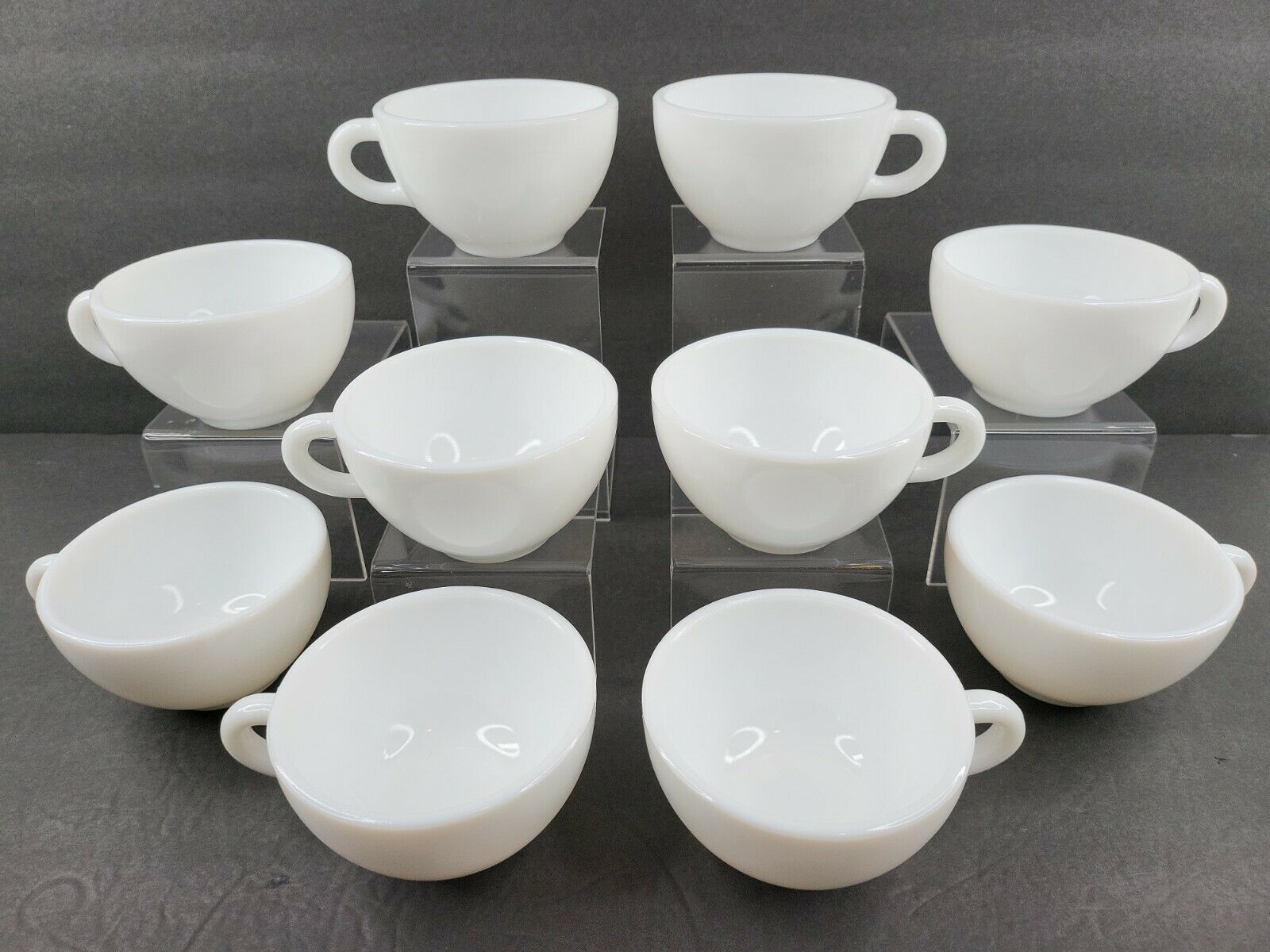 10 Anchor Hocking Anchorware Cup Set Vintage Anchorwhite 917 Restaurant ...