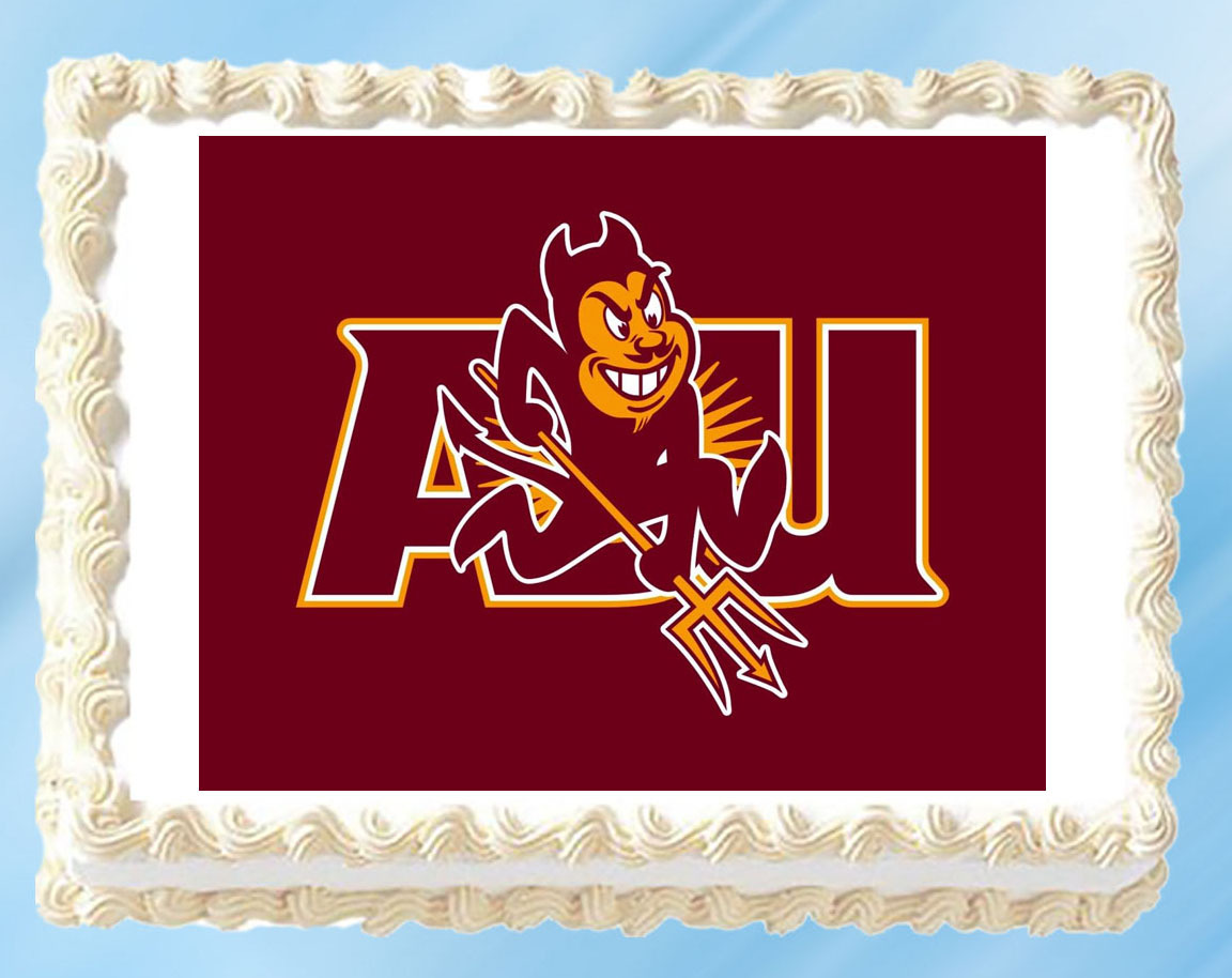 Arizona State Edible Image Cake Topper Cupcake Topper 1/4 Sheet 8.5 x ...