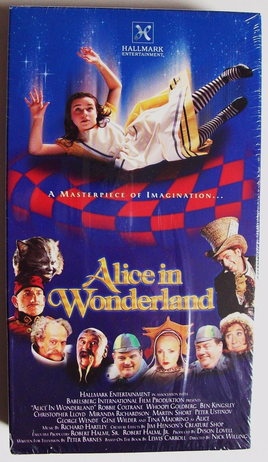 Alice In Wonderland VHS 1999 Whoopi Goldberg Family RARE Slip-Sleeve ...