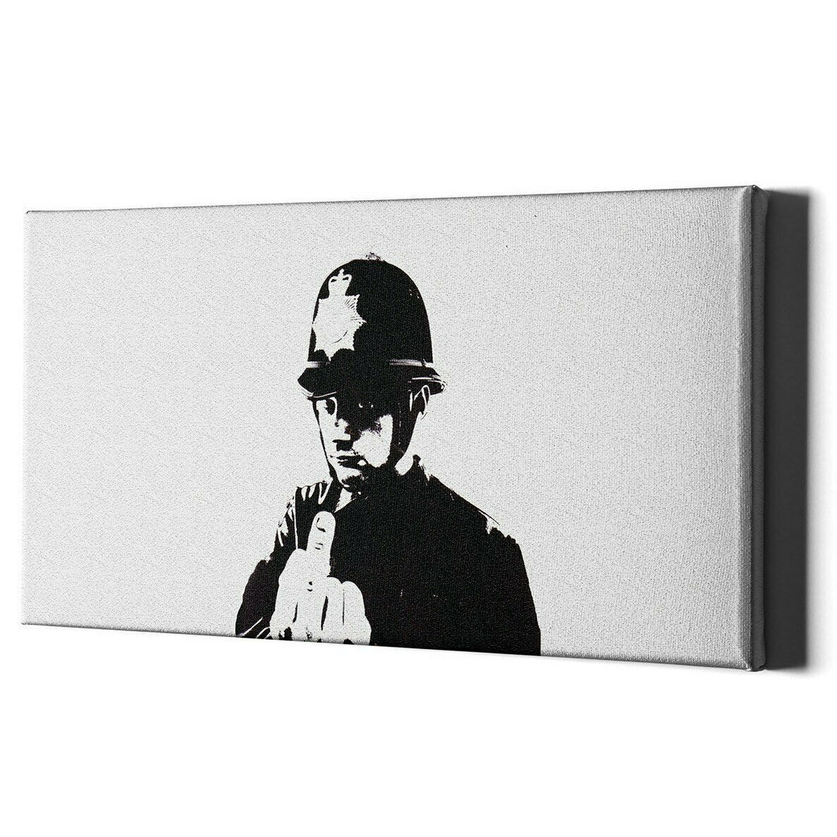 Banksy Policeman Canvas Art Officer Gift Police Man SilhouetteFrame ...