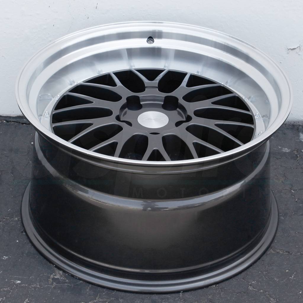 18x9.5 ESR SR05 SR5 5x108 Custom 35 Gun Metal Wheels Rims Set(4) - Wheels