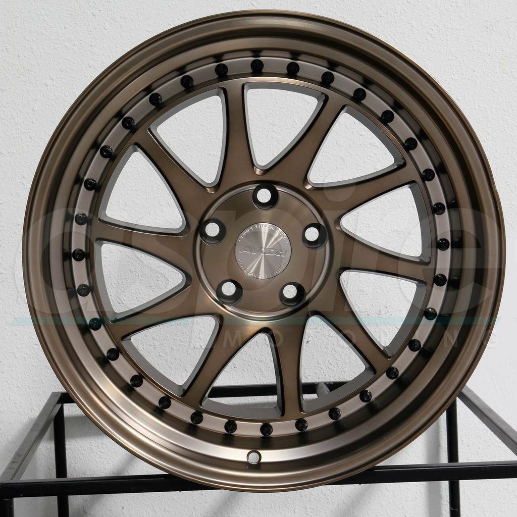 One 18x9 5 AVID1 AV56 AV 56 5x114 3 30 Bronze Wheel Rim Wheels One 18x9 5 AVID1 AV56 AV 56 5x114 3 30 Bronze Wheel Rim Wheels